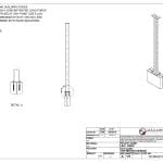 36In End Post Top Mount - MIS-A110 - Modern Deck Railings